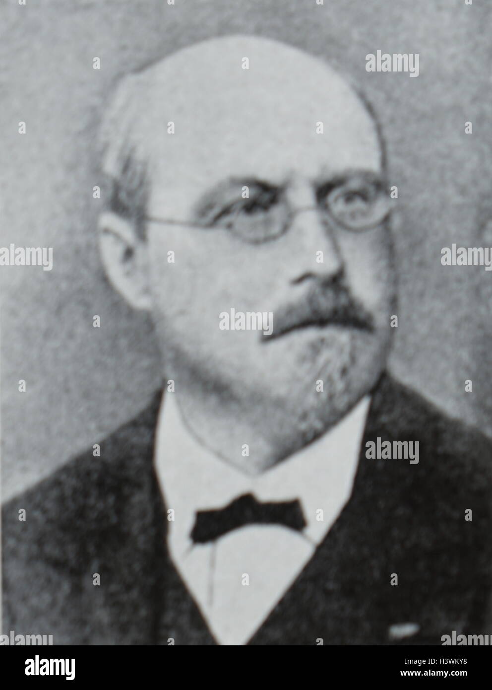 Portrait of Joachim Raff (1822-1882) a German-Swiss composer, teacher ...