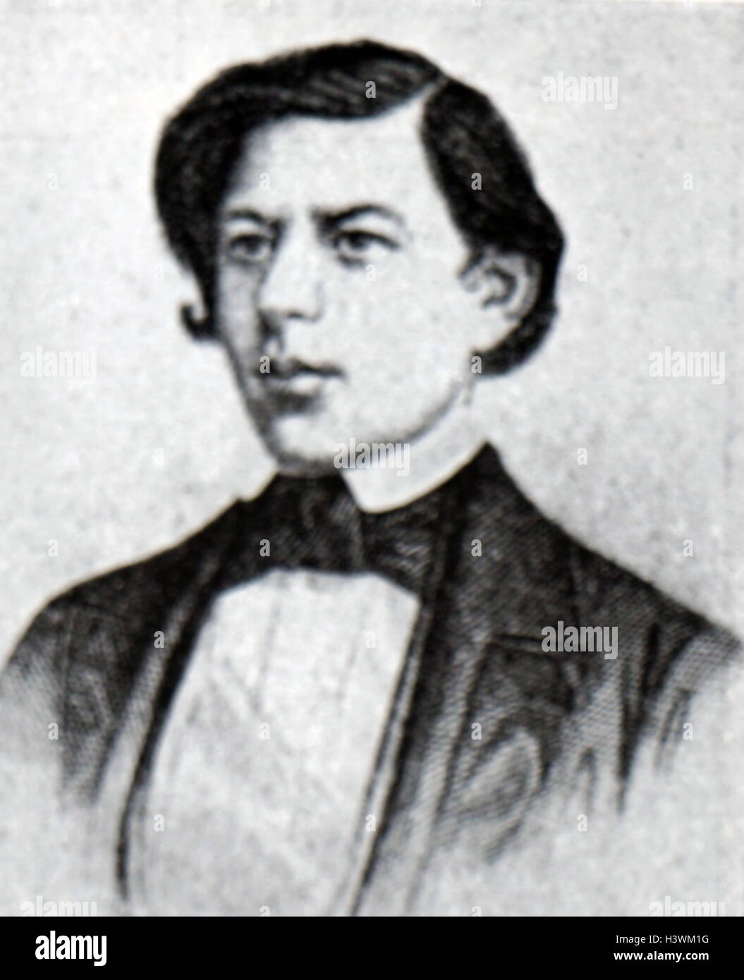 Portrait of Joachim Raff (1822-1882) a German-Swiss composer, teacher ...