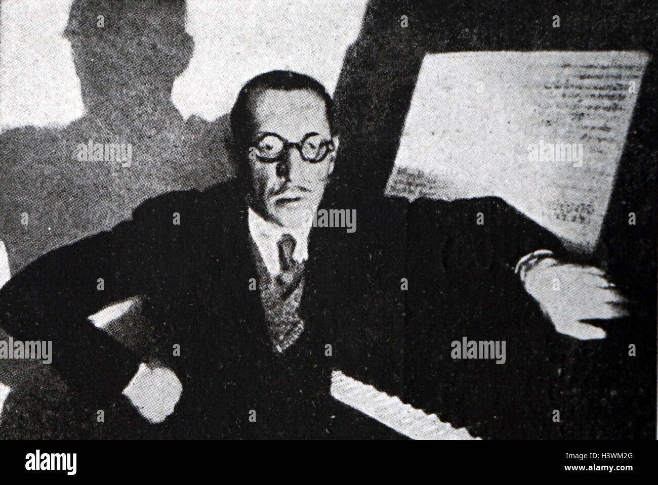 Photograph of Igor Stravinsky (1882-1971) a Russian composer, Pianist ...
