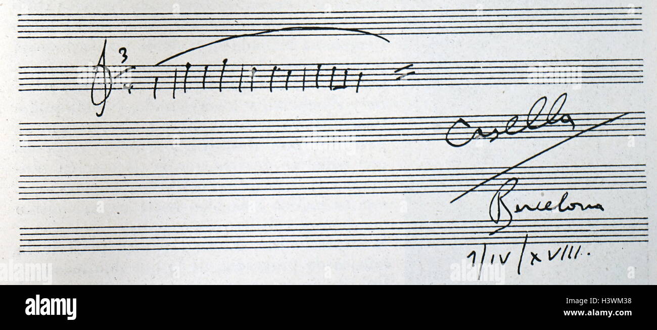 Sheet music by Alfredo Casella (1883-1947) an Italian composer, pianist ...