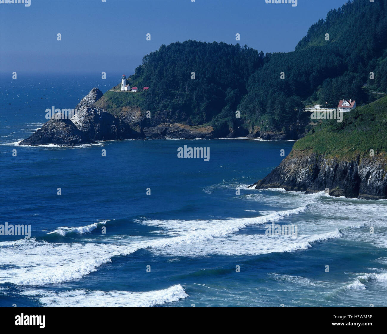 The USA' Oregon, Devils Elbow State park, coast, the Pacific Ocean ...