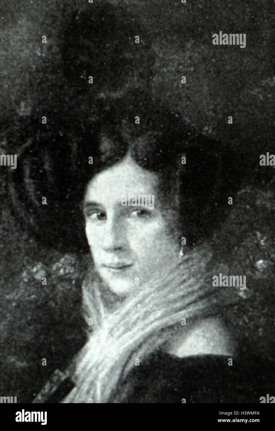 Portrait of Margherita Barezzi (1814-1840) wife of Ritratto di Giuseppe ...