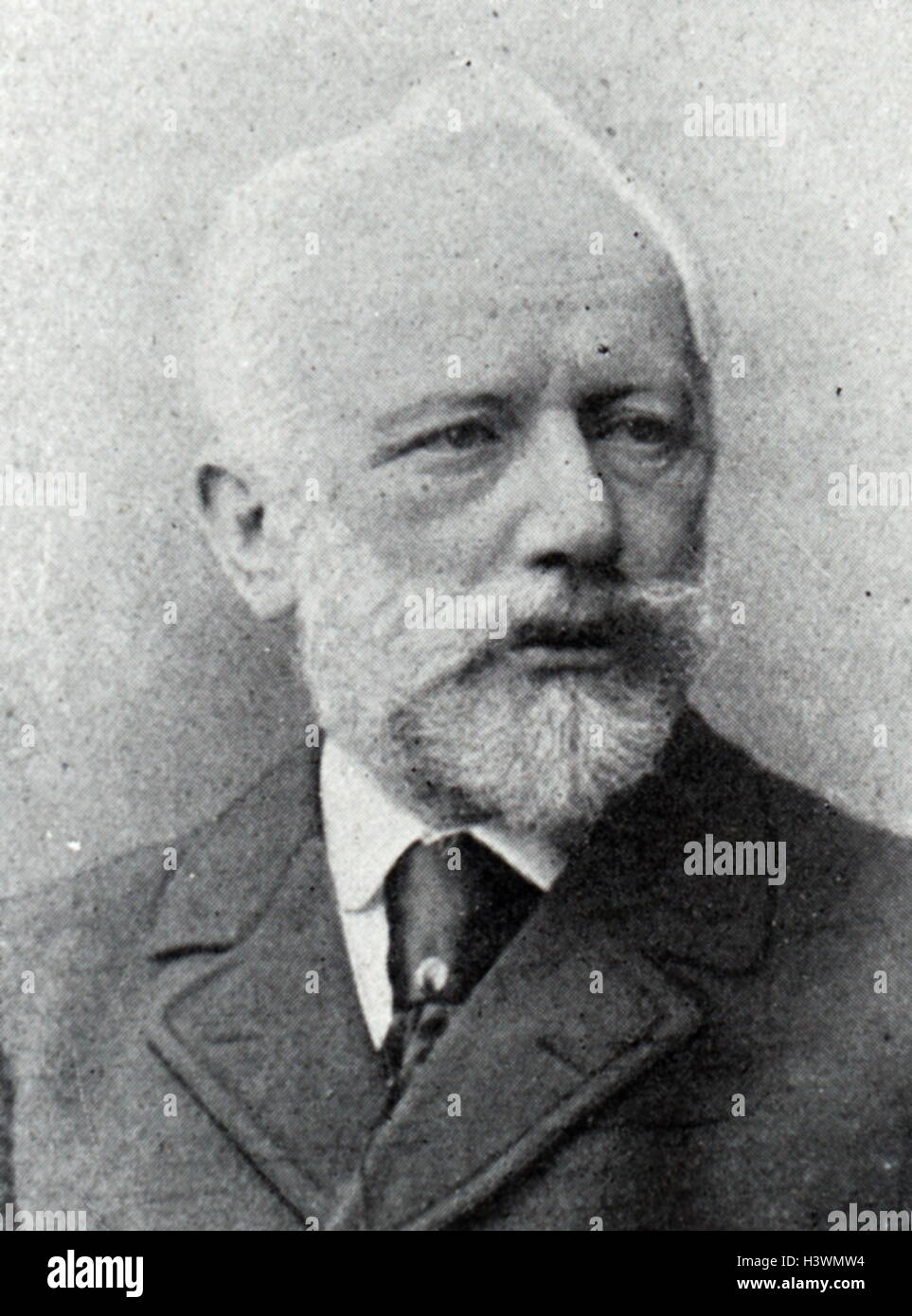 Portrait of Pyotr Ilyich Tchaikovsky (1840-1893) a Russian composer of ...
