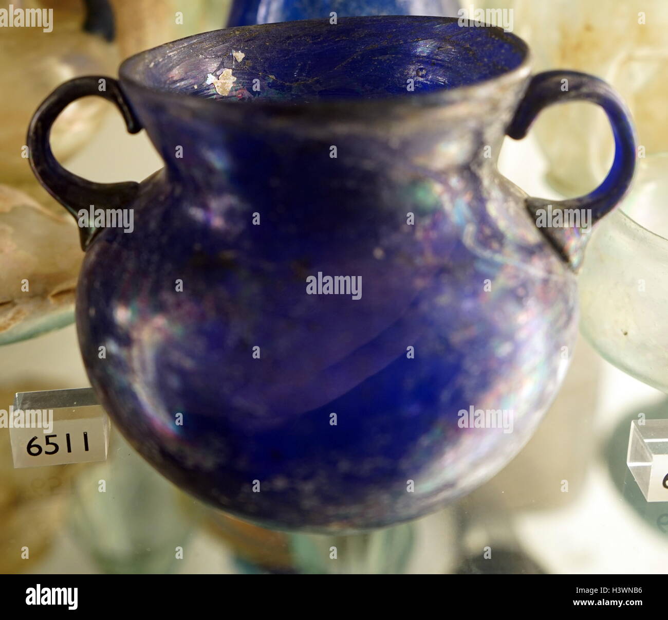 Roman glass from Egypt. Dated 1st Century Stock Photo - Alamy