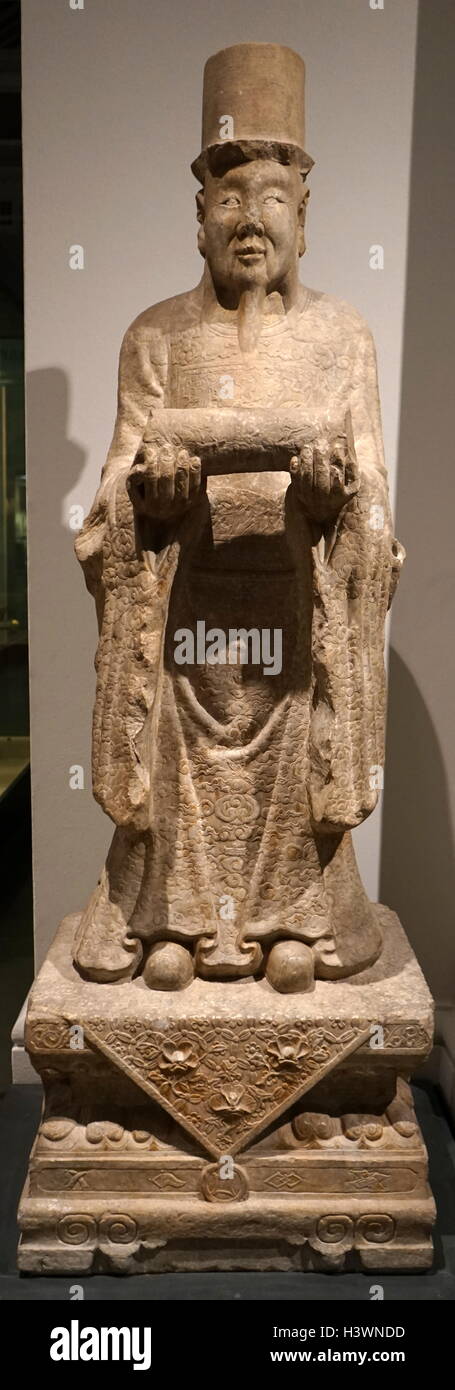 Ming Dynasty Envoy from a tomb. Dated 15th Century Stock Photo - Alamy