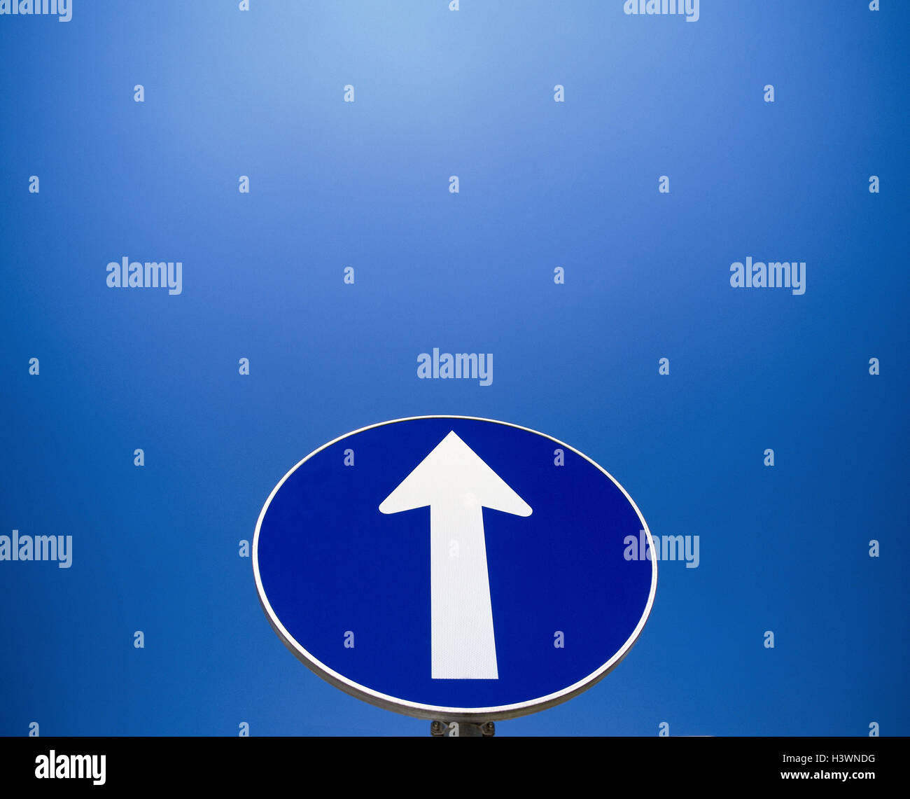 Traffic signs, direction the traffic, road sign, traffic, heaven, blue ...