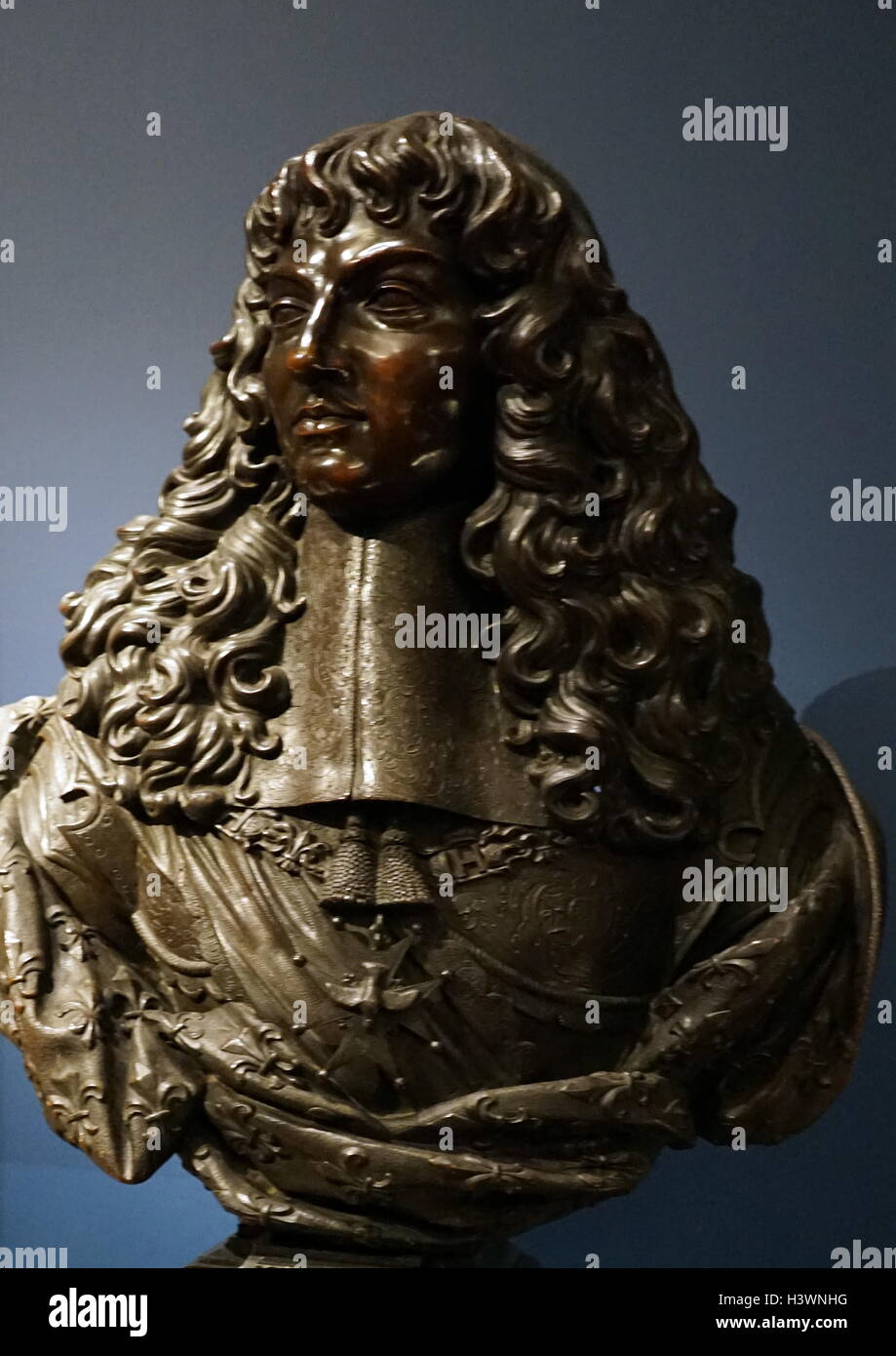 Bronze Bust of Louis XIV of France (1638-1715) monarch of the House of ...
