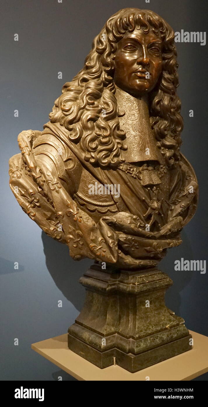 Bronze Bust of Louis XIV of France (1638-1715) monarch of the House of ...