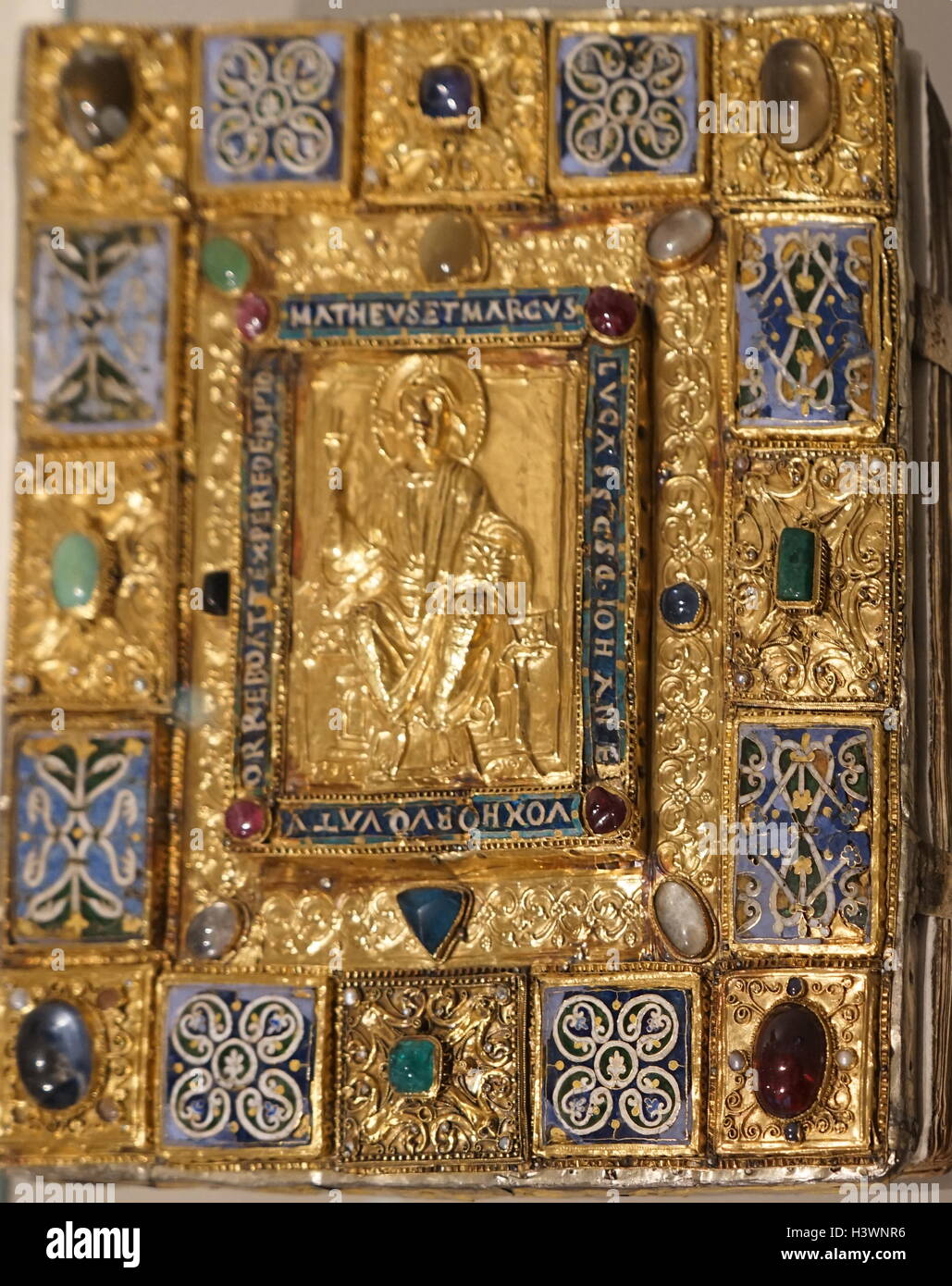 The Sion Gospels Book Cover, made from beech overlaid with plaques of ...