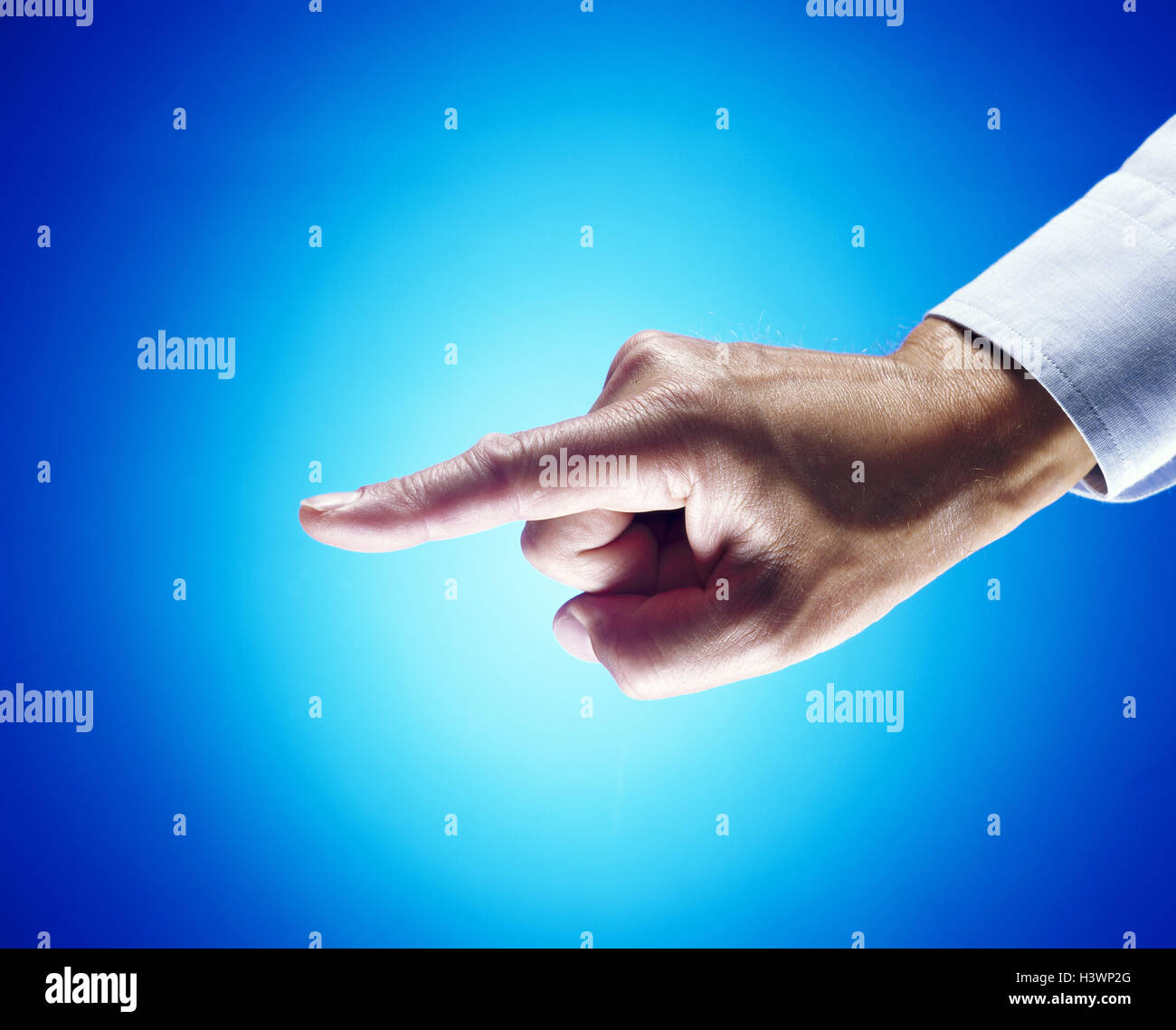 Man's hand, forefinger, outstretched, man, hand, detail, finger ...