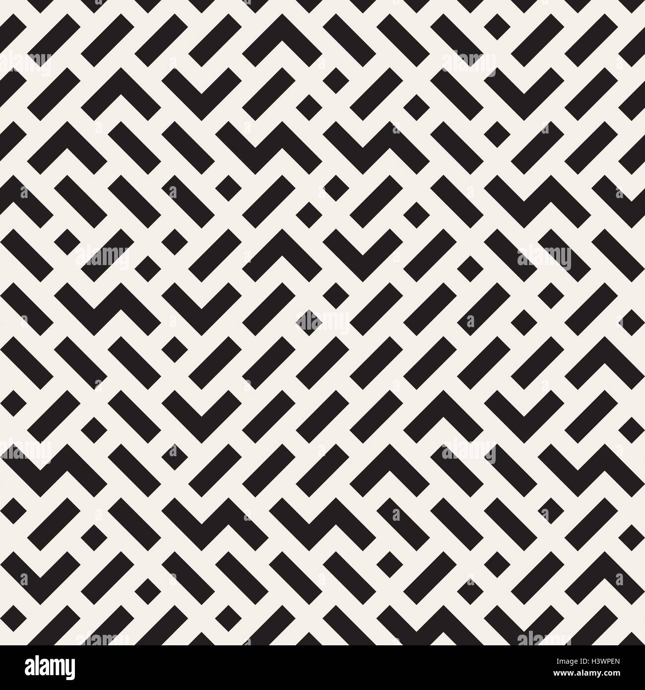 Vector Seamless Black And White Irregular Jumble Geometric Shapes ...