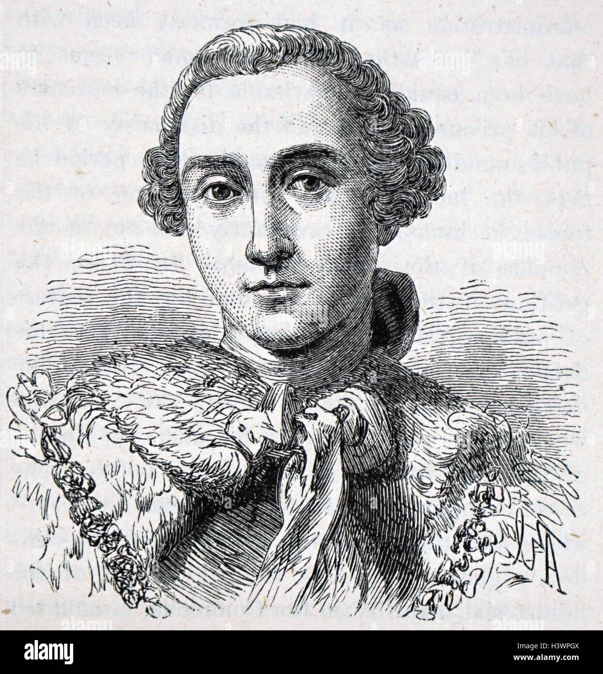 Portrait of Alexander Pope (1688-1744) an English poet. Dated 18th ...