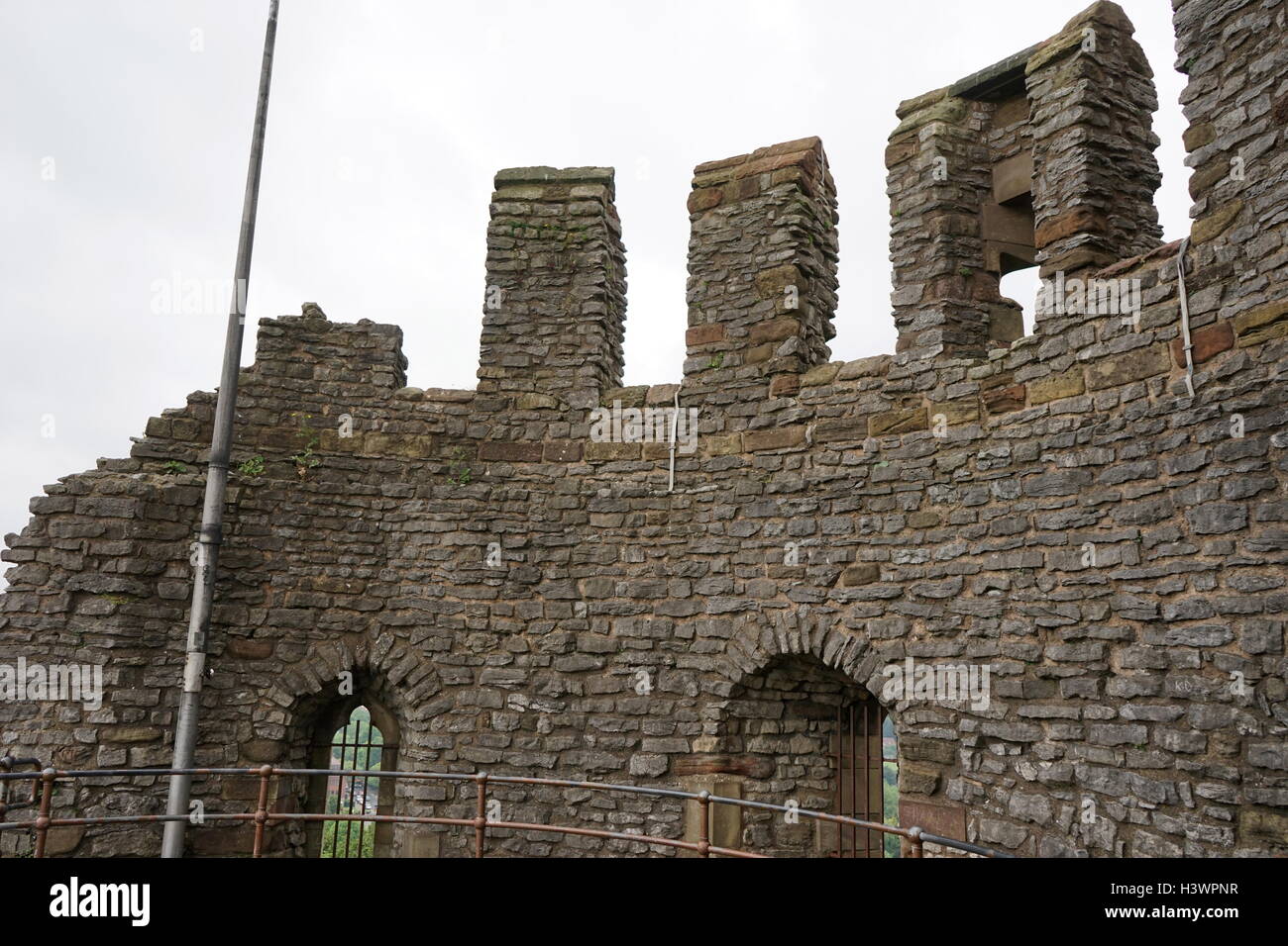 Dudley Castle, a ruined 12th century, medieval fortification in the ...