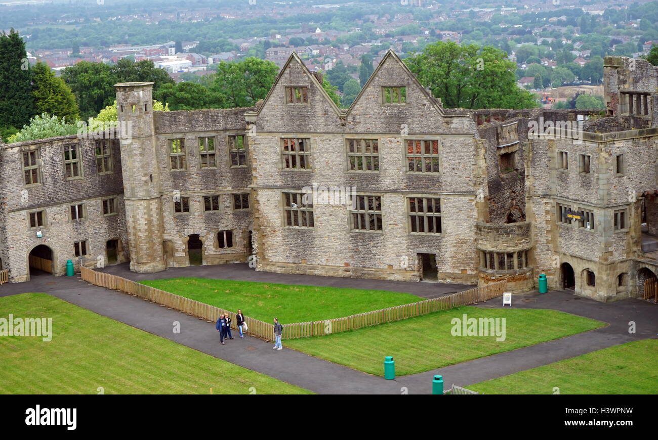 Dudley Castle, a ruined 12th century, medieval fortification in the ...