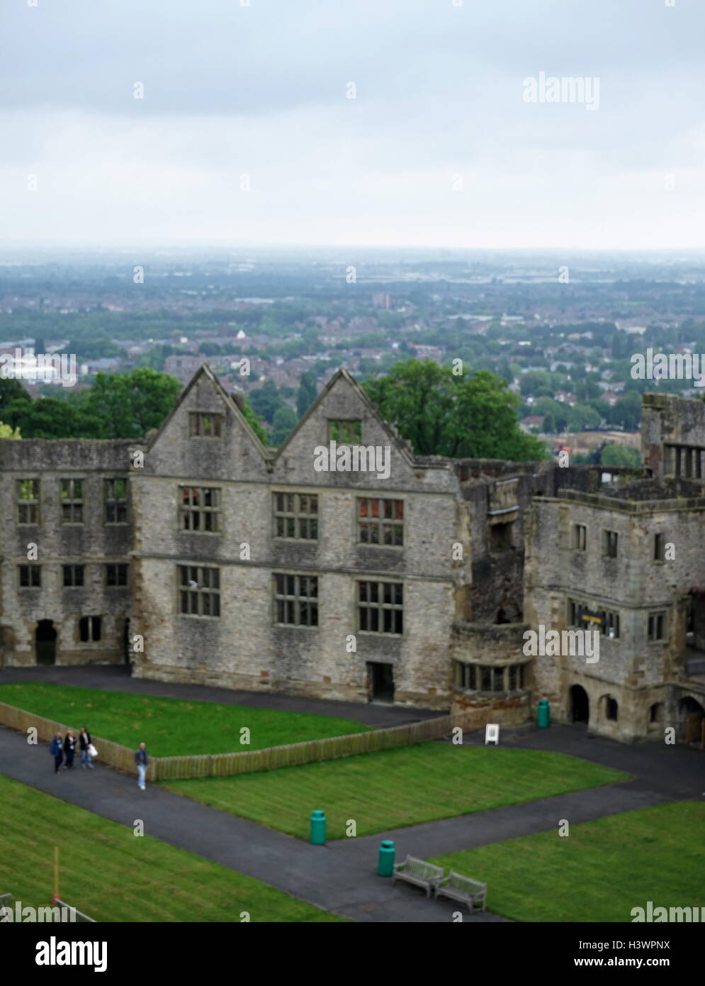 Dudley Castle, a ruined 12th century, medieval fortification in the ...