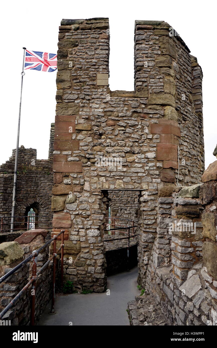 Dudley Castle, a ruined 12th century, medieval fortification in the ...