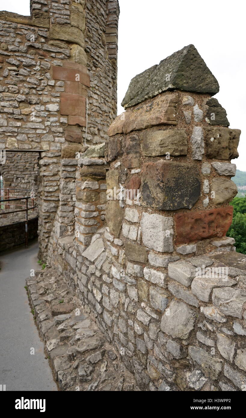 Dudley Castle, a ruined 12th century, medieval fortification in the ...