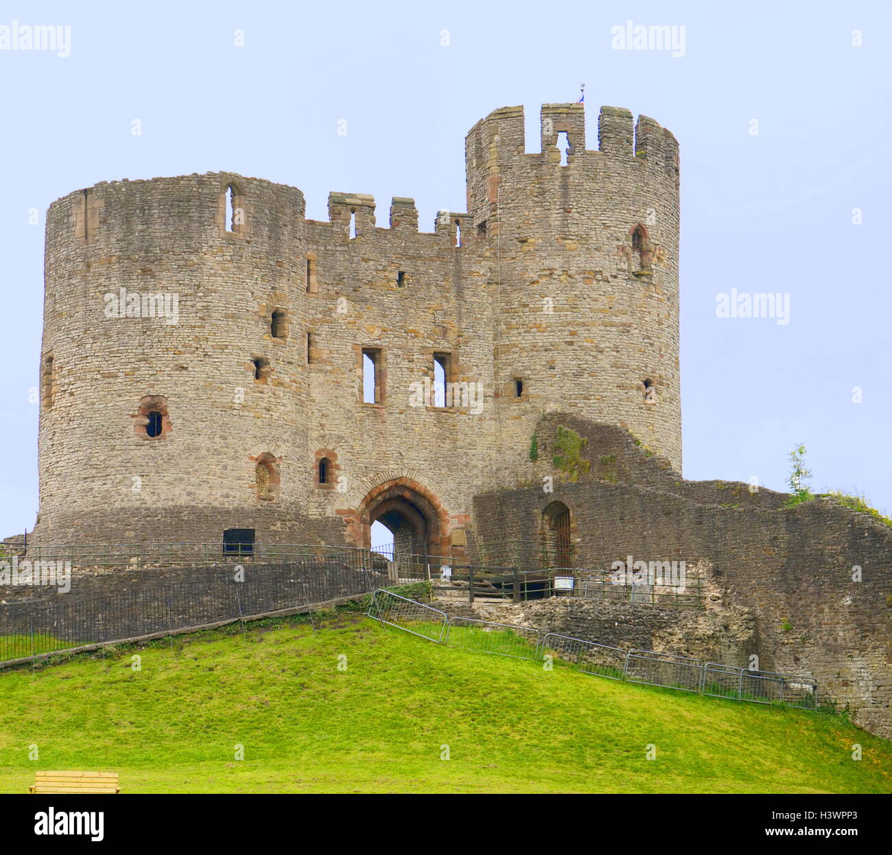 Dudley Castle, a ruined 12th century, medieval fortification in the ...