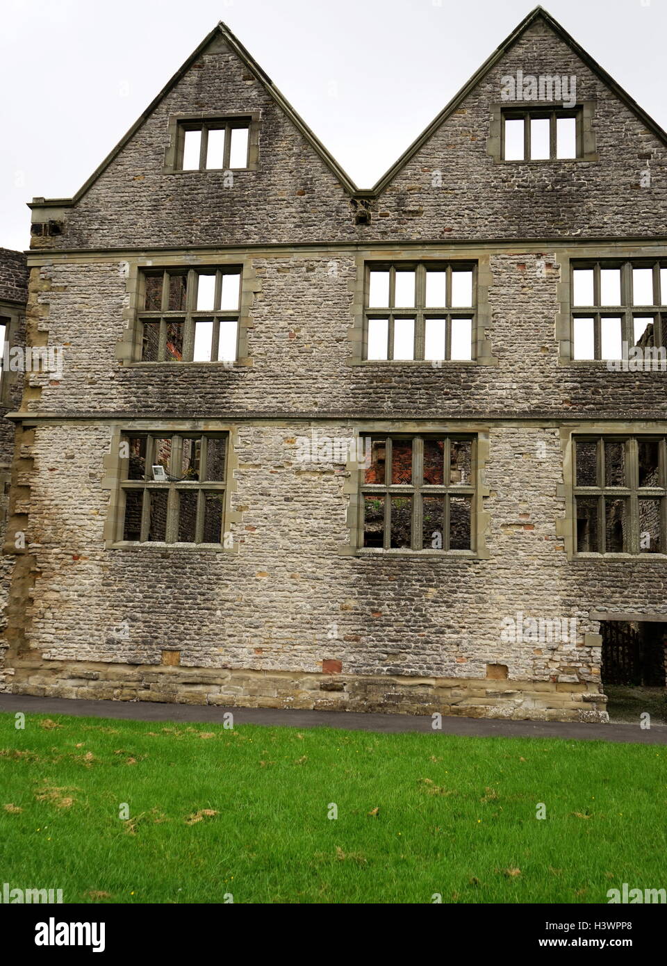 reconstructed model of Dudley Castle, a ruined 12th century, medieval ...