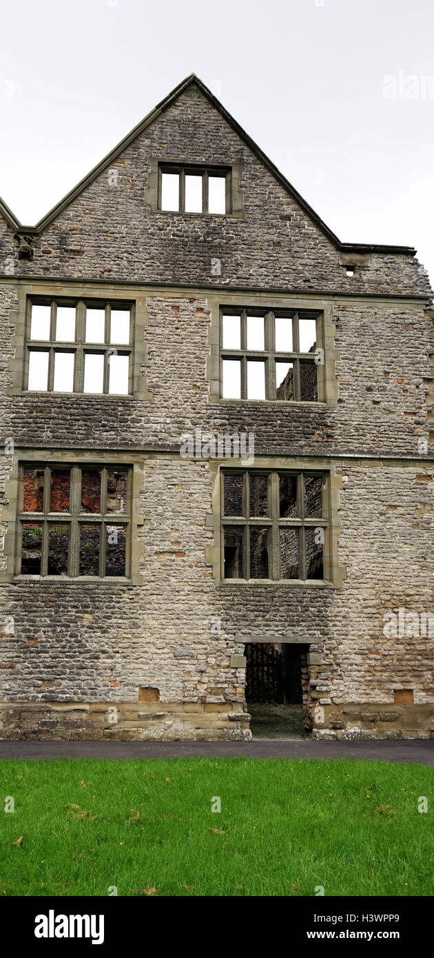 reconstructed model of Dudley Castle, a ruined 12th century, medieval ...