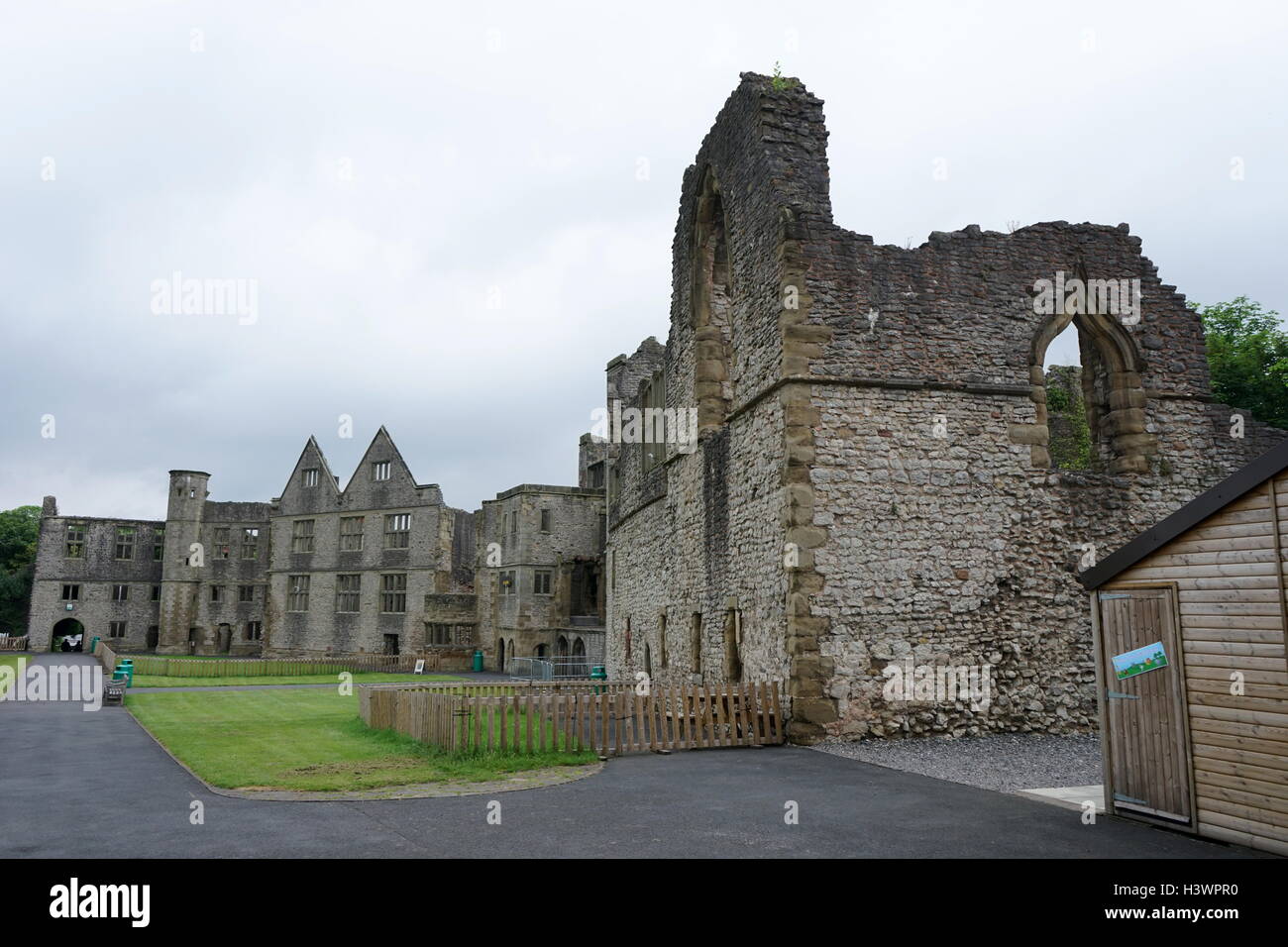 reconstructed model of Dudley Castle, a ruined 12th century, medieval ...
