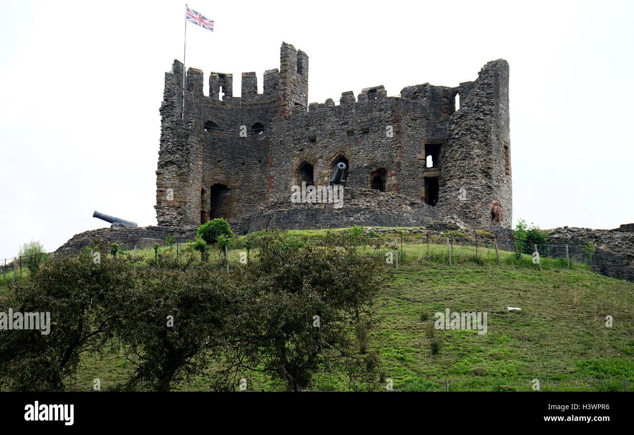 reconstructed model of Dudley Castle, a ruined 12th century, medieval ...