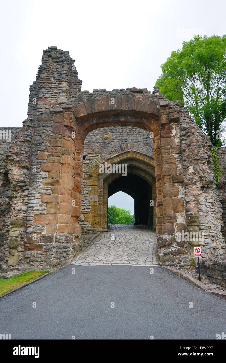 reconstructed model of Dudley Castle, a ruined 12th century, medieval ...