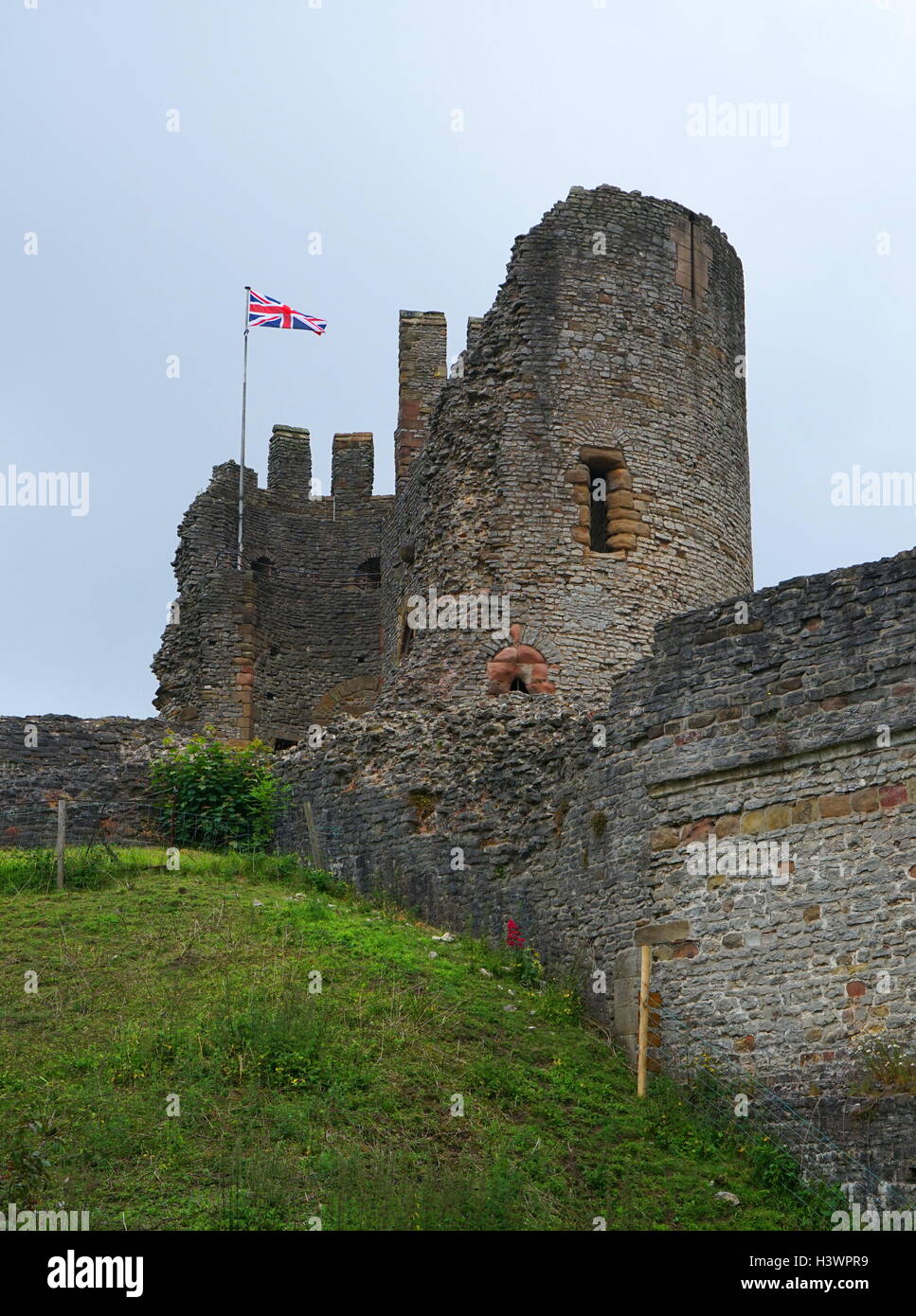 reconstructed model of Dudley Castle, a ruined 12th century, medieval ...