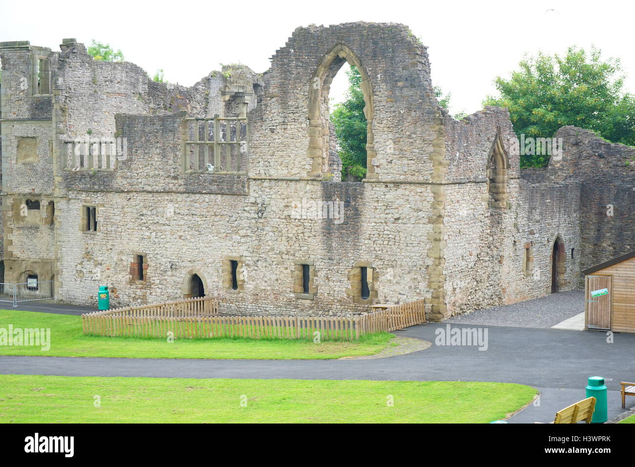 reconstructed model of Dudley Castle, a ruined 12th century, medieval ...
