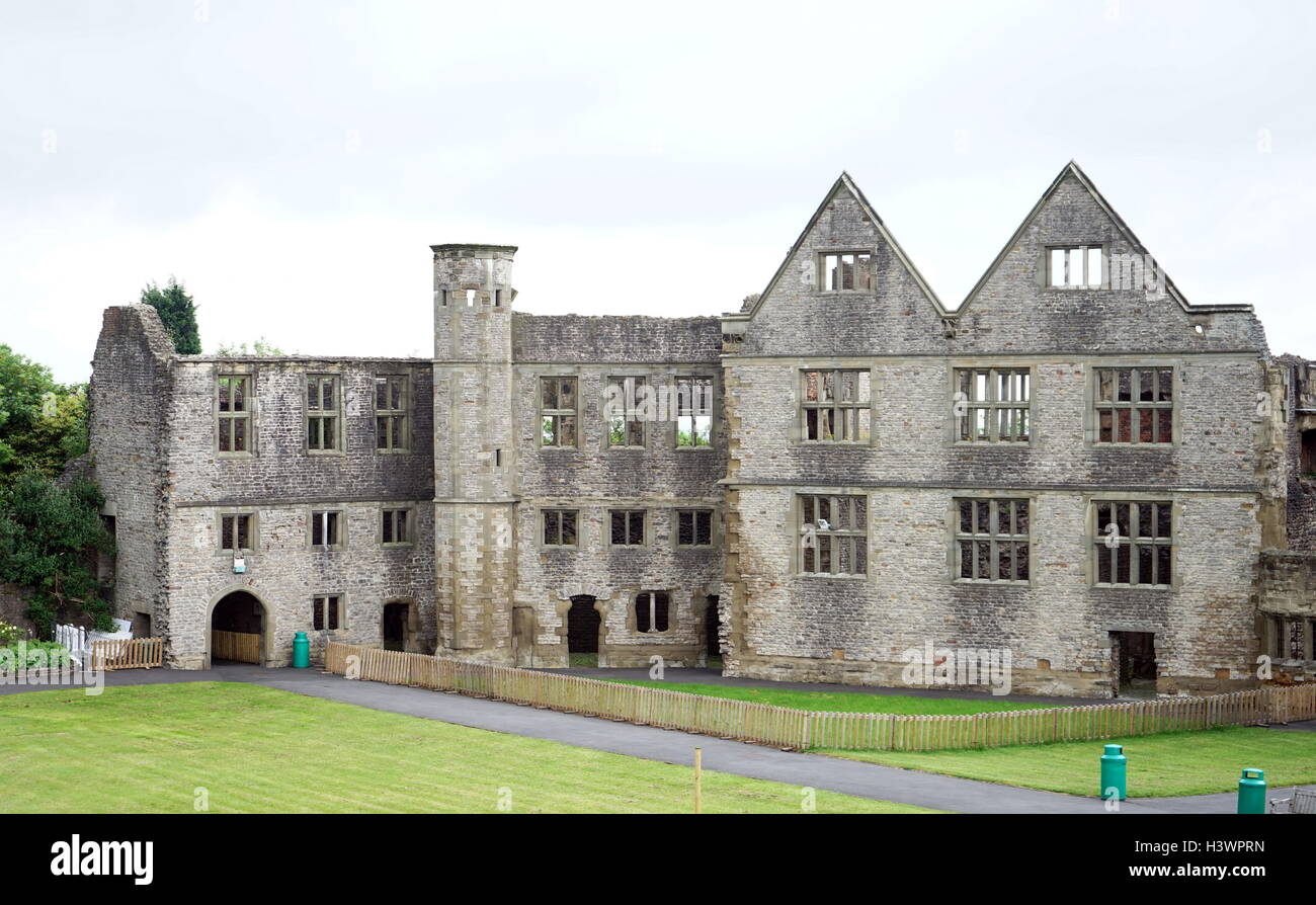 reconstructed model of Dudley Castle, a ruined 12th century, medieval ...
