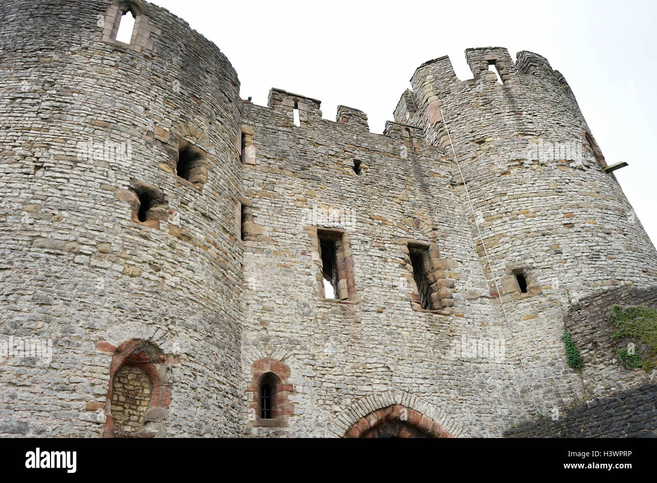 reconstructed model of Dudley Castle, a ruined 12th century, medieval ...