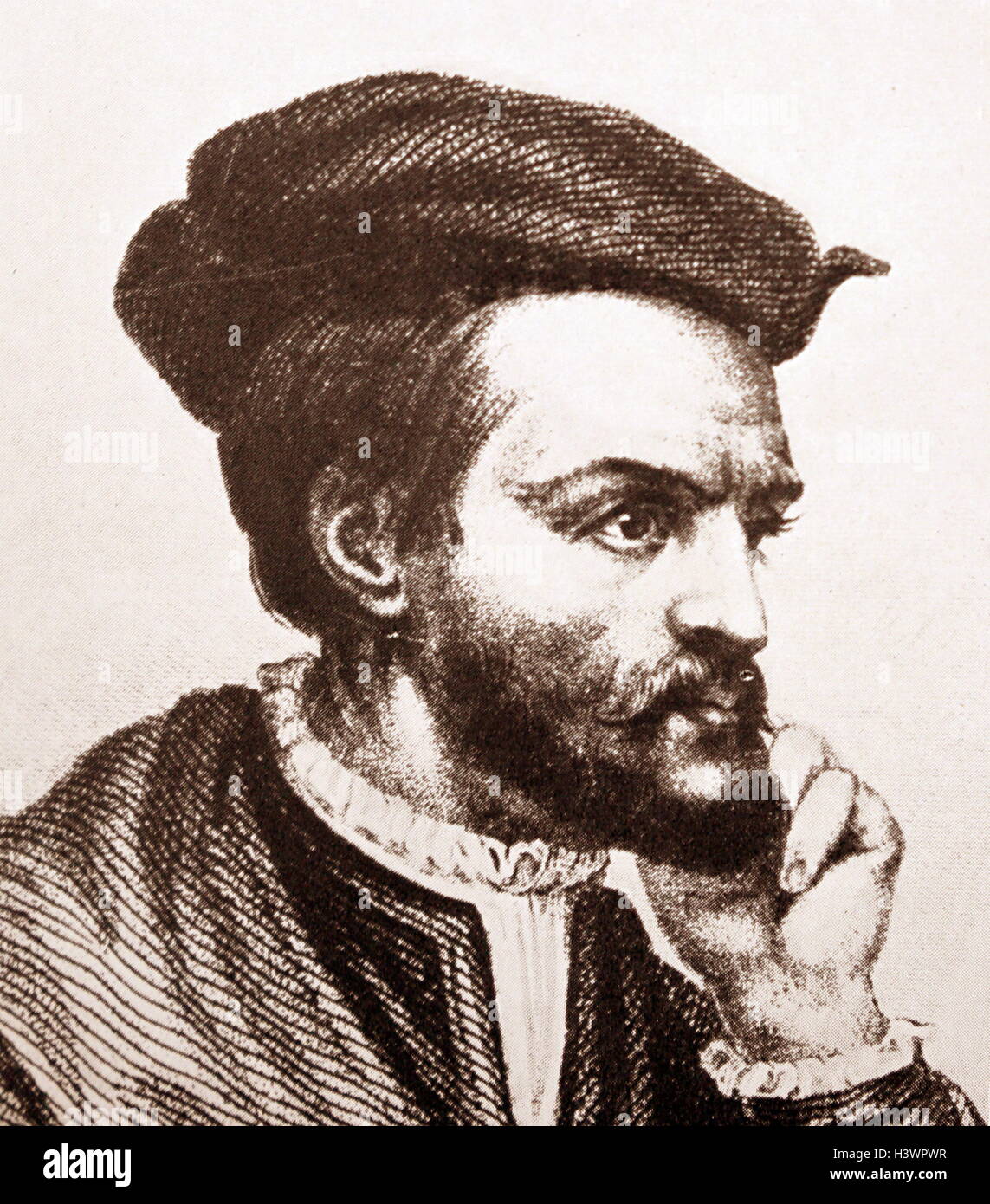 Portrait of Jacques Cartier (1491-1557) a French explorer, who claimed ... Portrait of Jacques Cartier (1491-1557) a French explorer, who claimed ...
