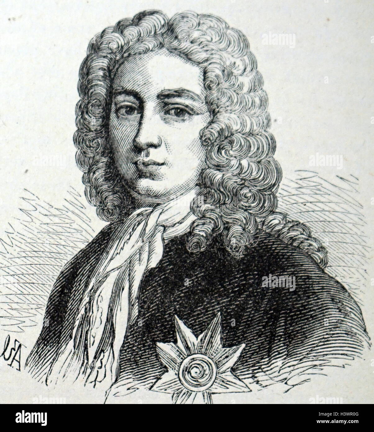 Portrait of Robert Walpole (1676-1745) a British statesman and first ...