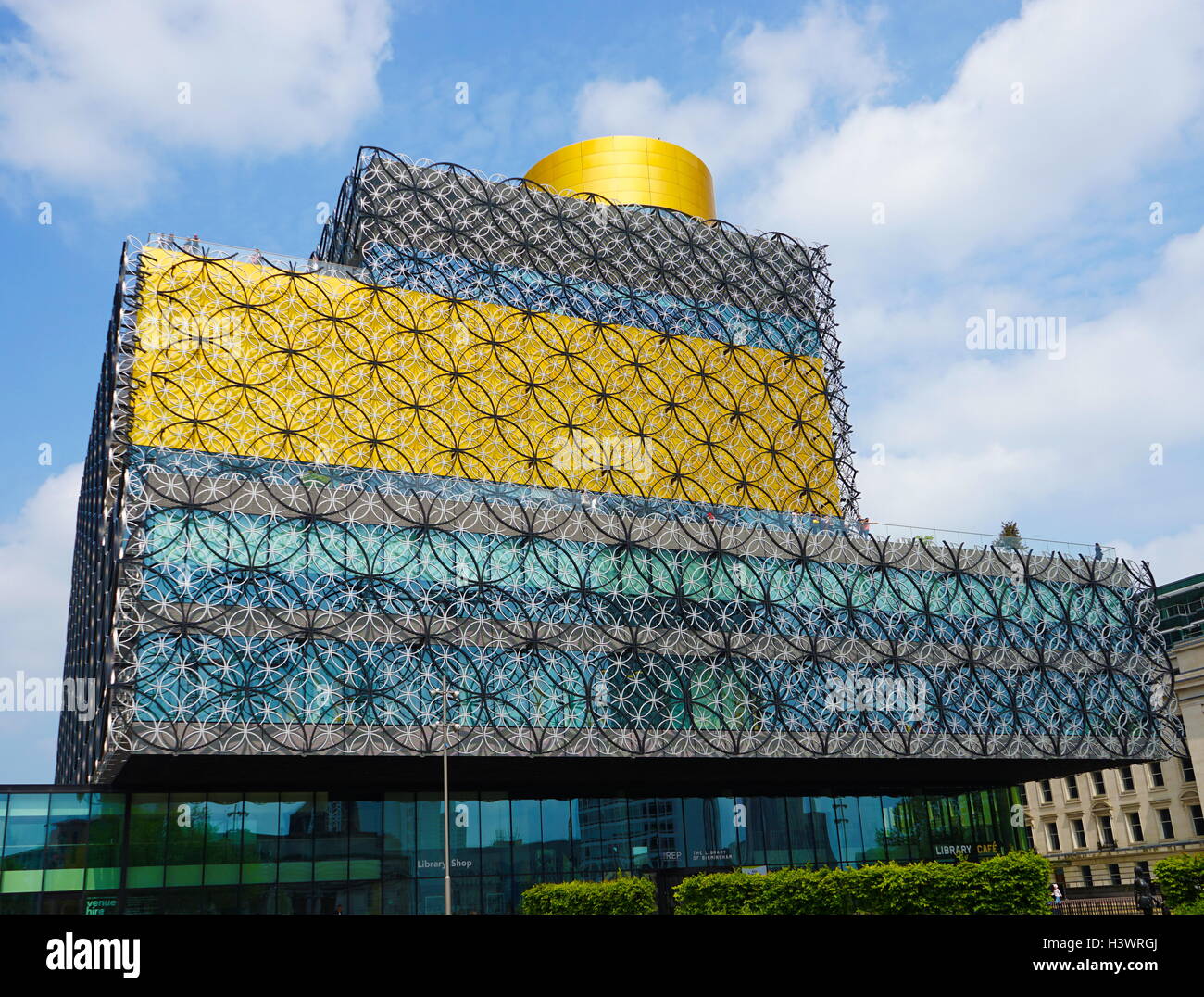 Post-modern, high tech, Library of Birmingham in Birmingham, England ...