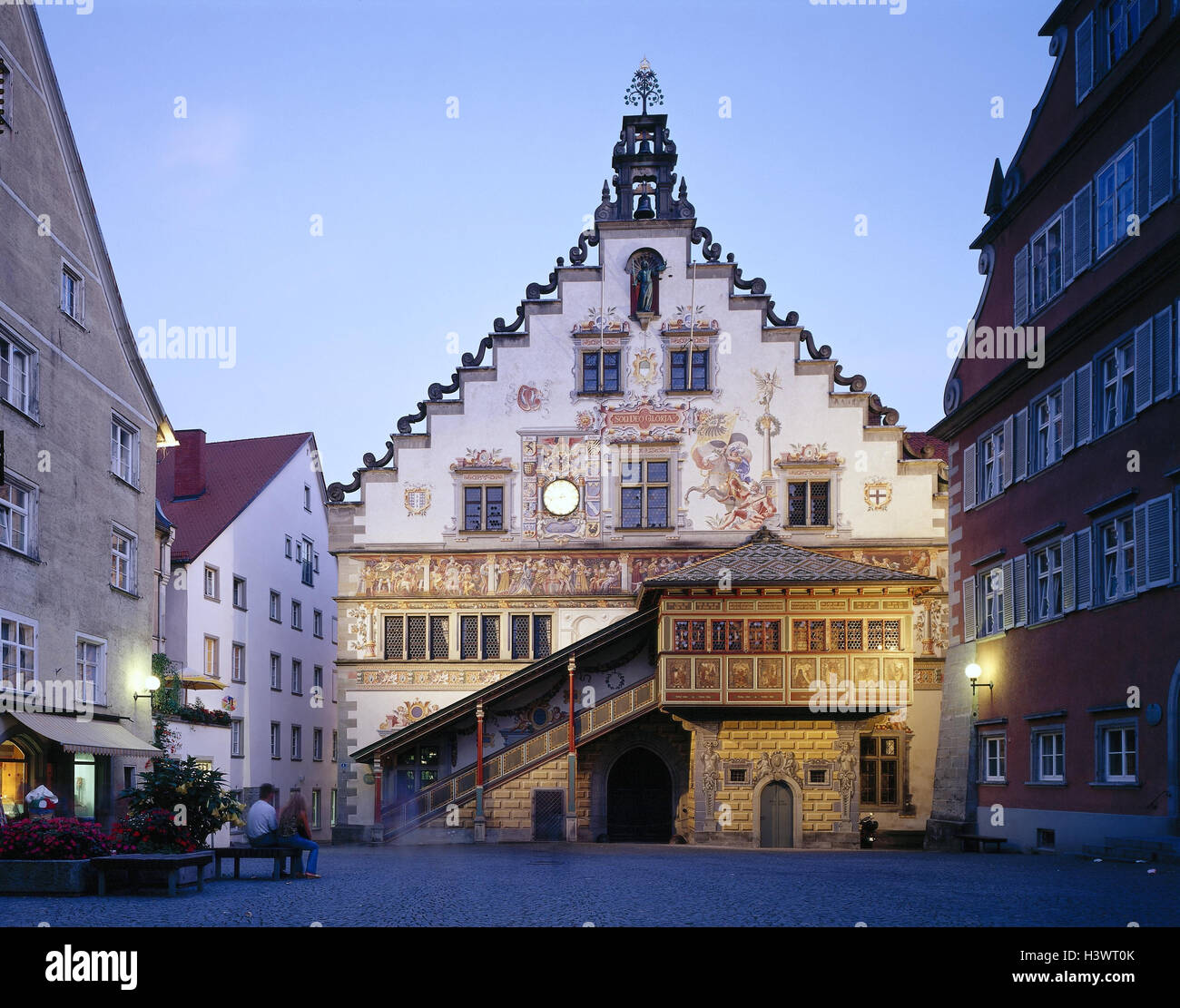 Germany, Lake Constance, Lindau, old city hall, in 1422, Bismarckplatz ...