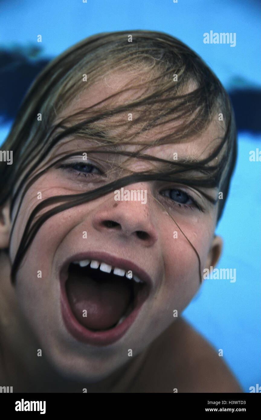 Swimming Pools Girls Hairs Wet Laugh Portrait Model Released