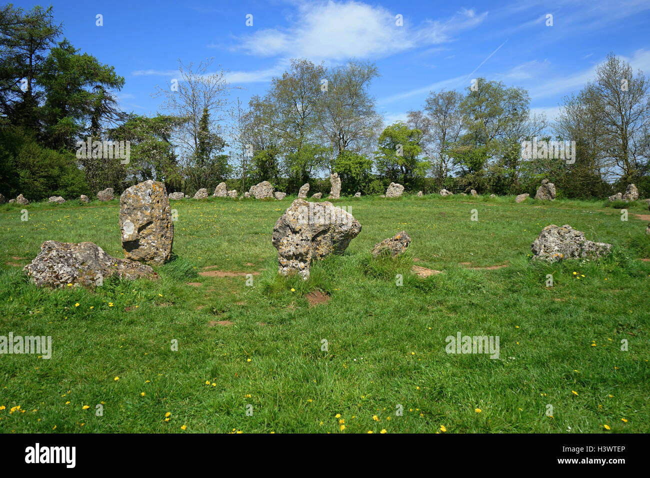 The King's Men Stone Circle which is part of the Rollright Stones, a ...