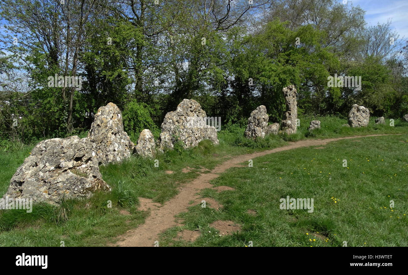 The King's Men Stone Circle which is part of the Rollright Stones, a ...