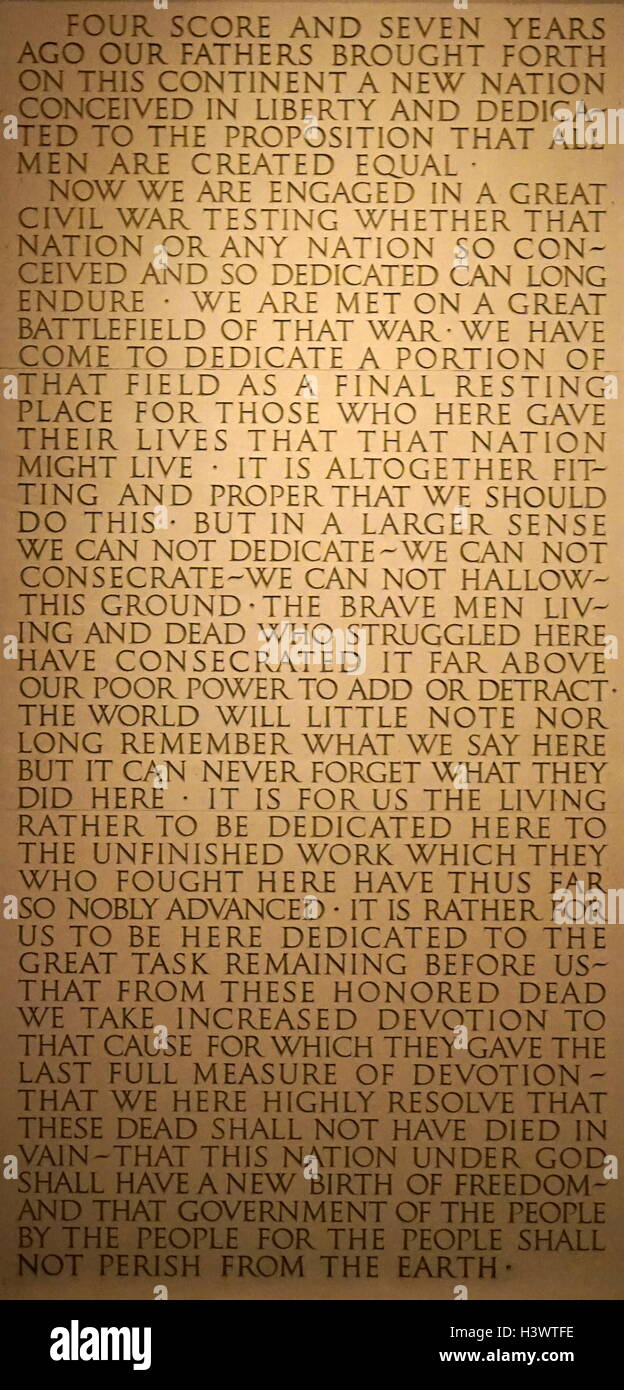 Gettysburg address hi-res stock photography and images - Alamy