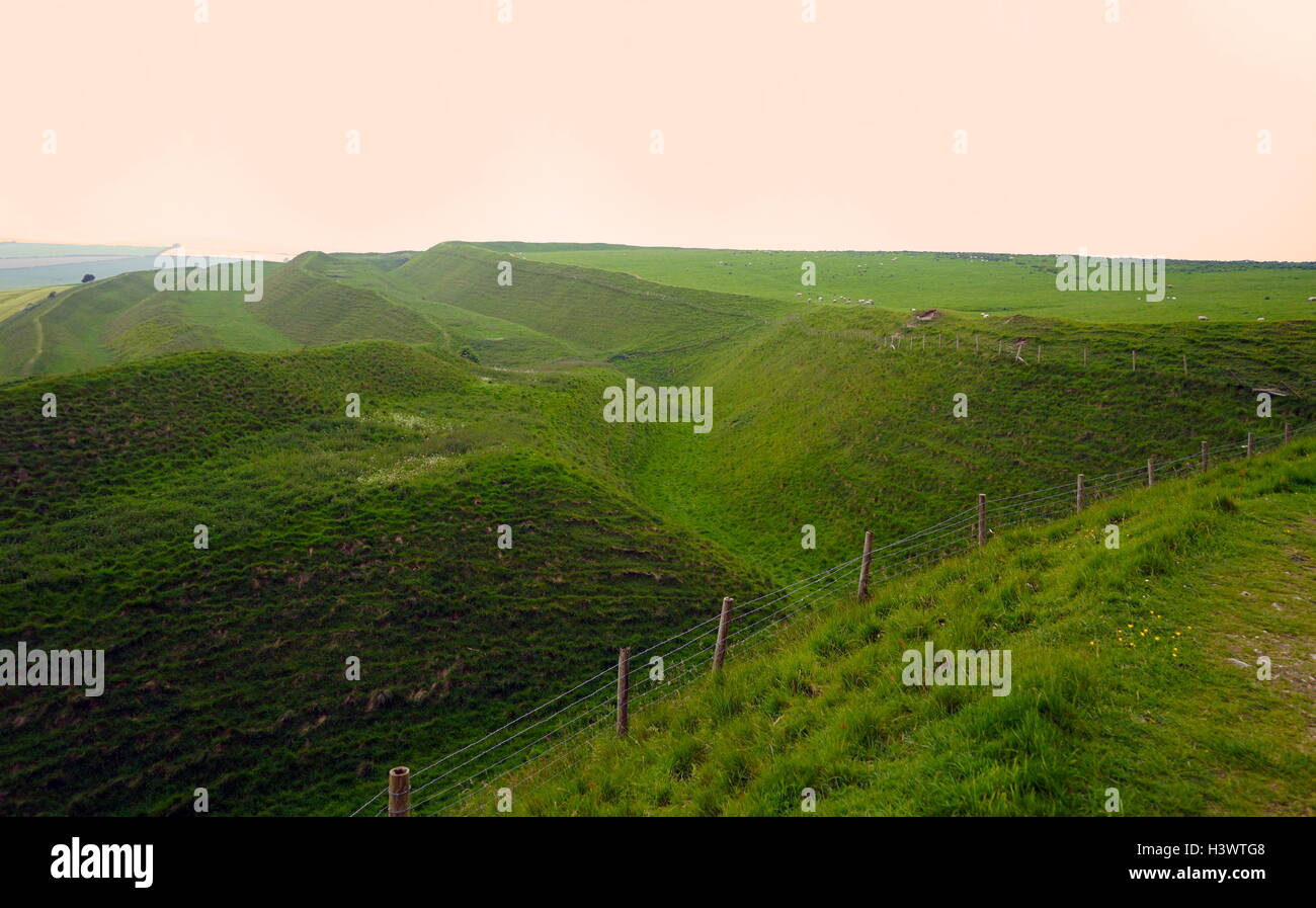 Neolithic england maiden castle hi-res stock photography and images - Alamy