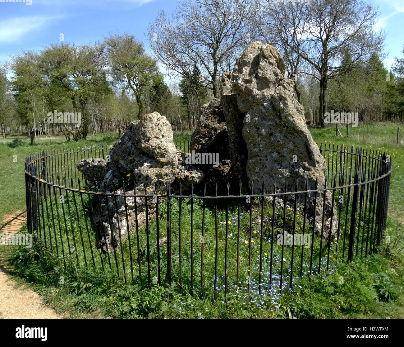 The King's Men Stone Circle which is part of the Rollright Stones, a ...
