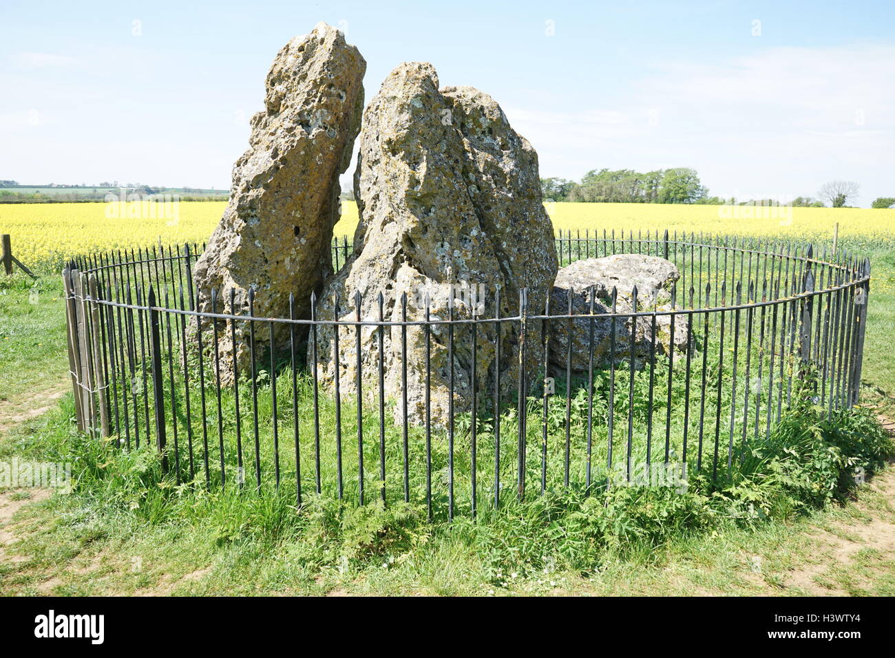 The King's Men Stone Circle which is part of the Rollright Stones, a ...