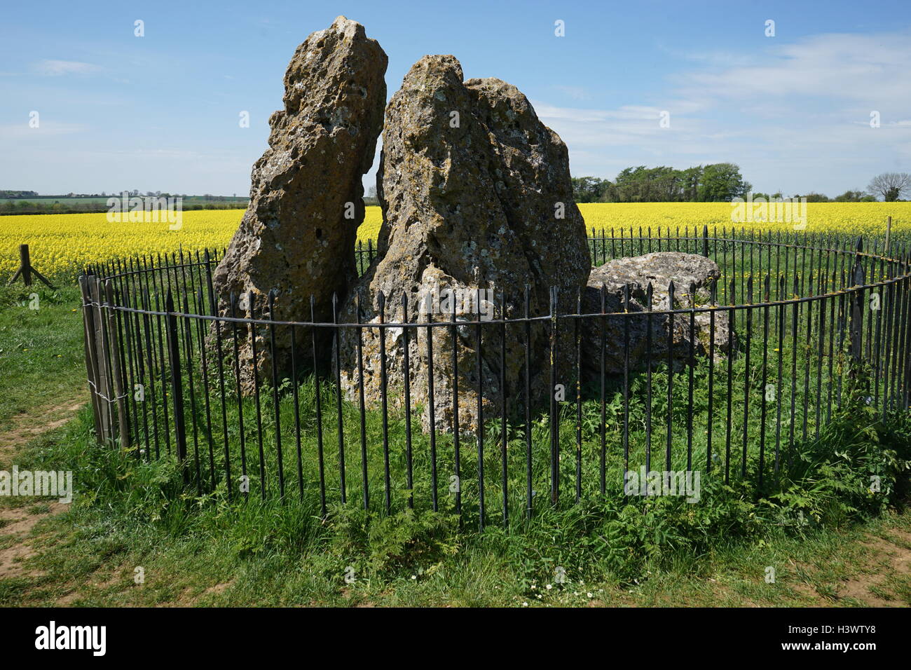 The King's Men Stone Circle which is part of the Rollright Stones, a ...