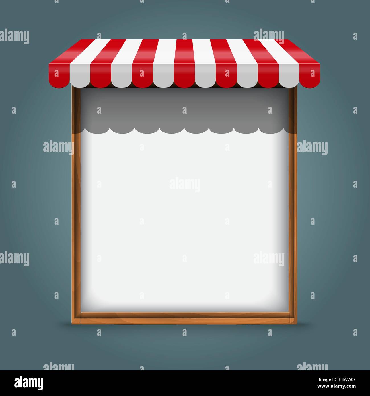 white frame with red awning Stock Vector Image & Art - Alamy
