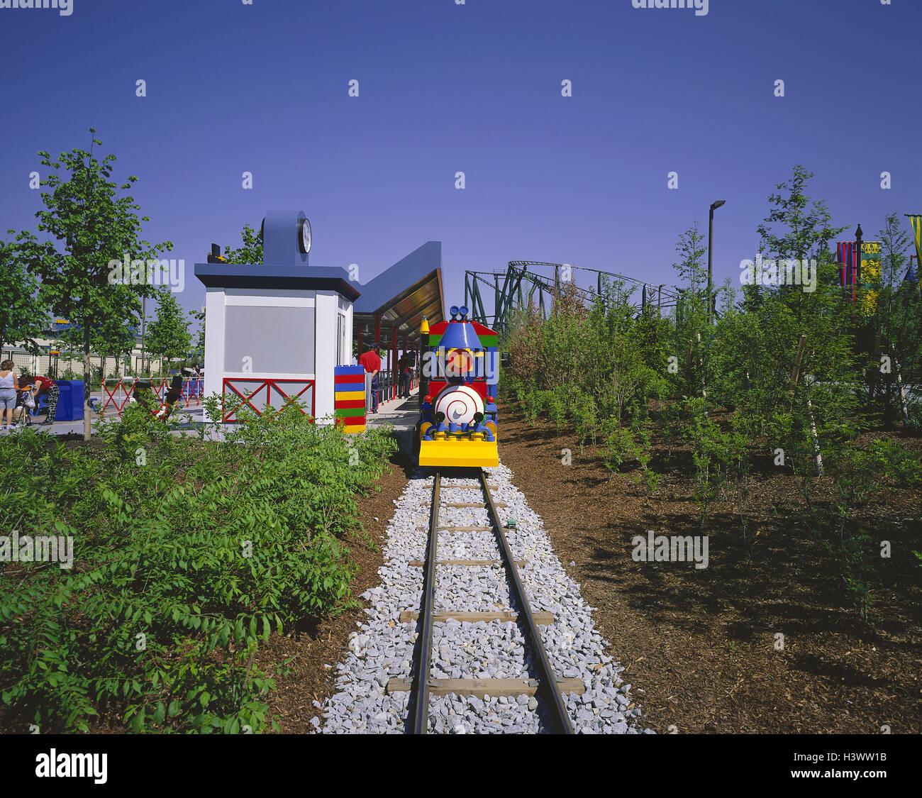 Germany, castle Günz, Lego country, railway station, "Lego country ...