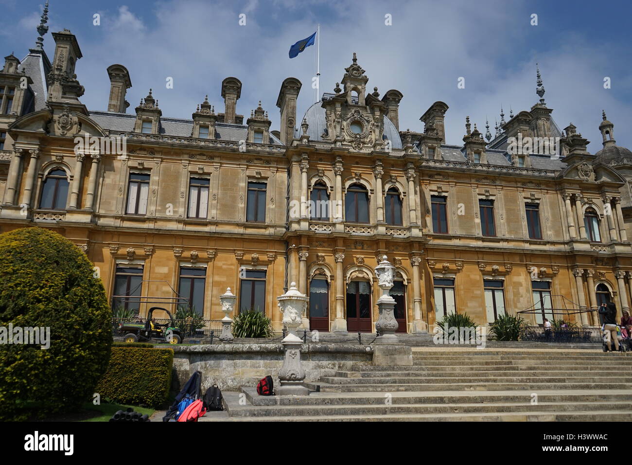 Exterior of Waddesdon Manor, a country house in the village of ...