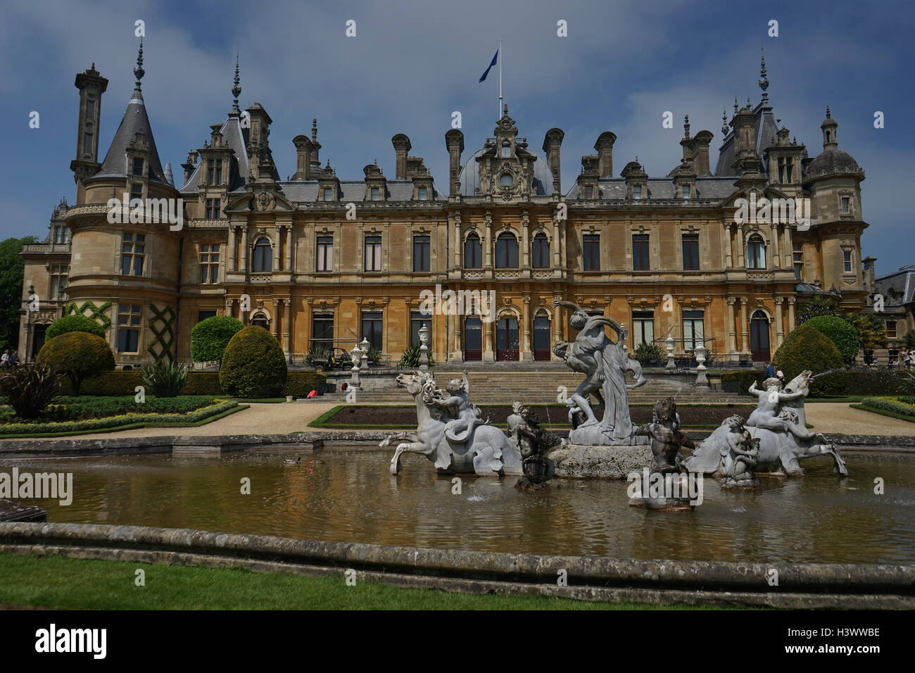Epic fountain depicting Roman mythological characters in the gardens of ...