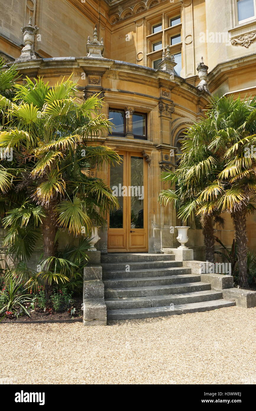 Exterior of Waddesdon Manor, a country house in the village of ...