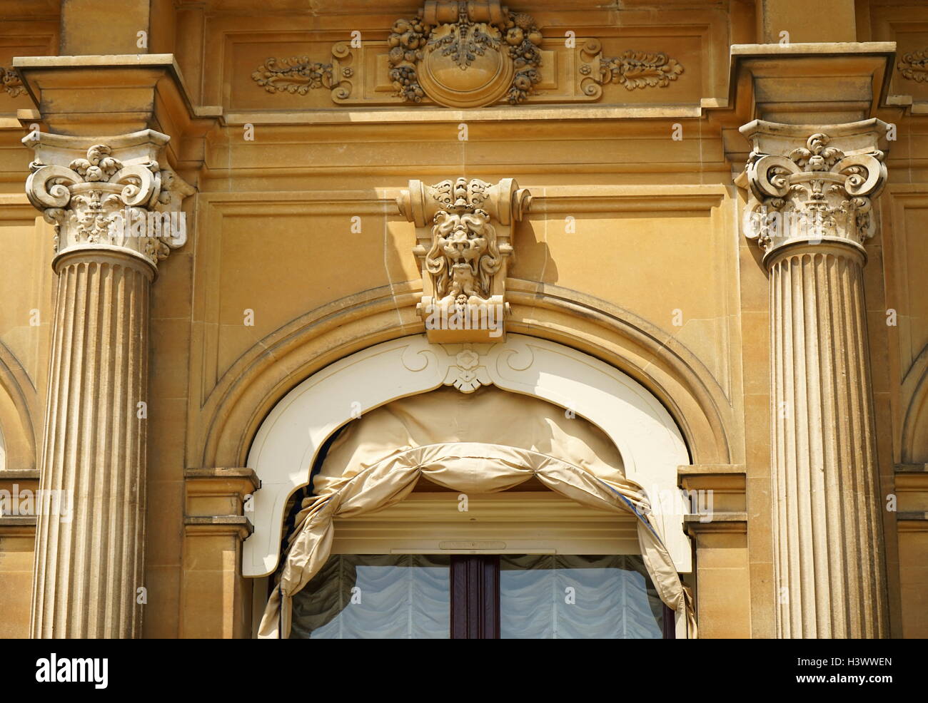 Exterior of Waddesdon Manor, a country house in the village of ...