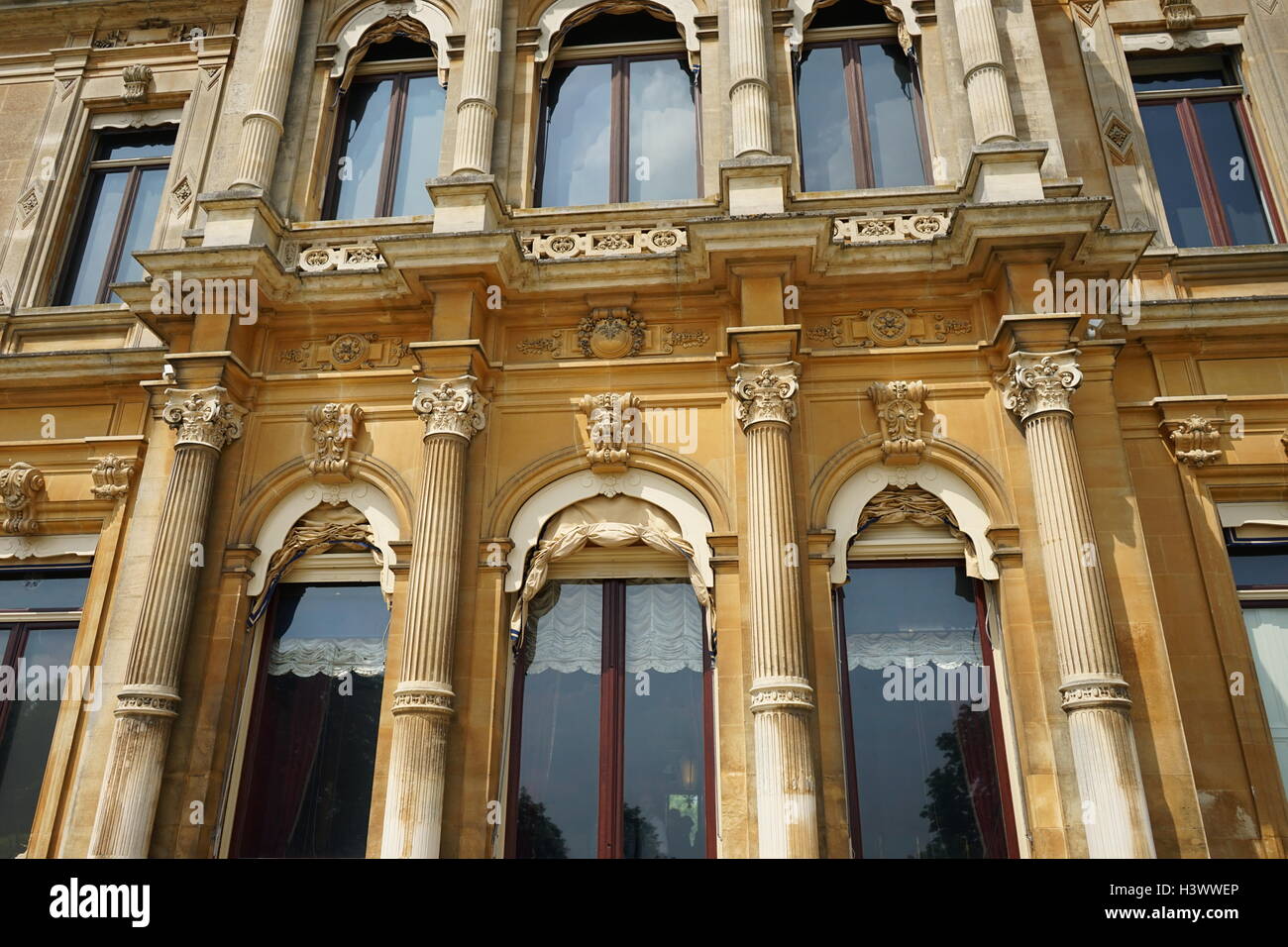Exterior of Waddesdon Manor, a country house in the village of ...